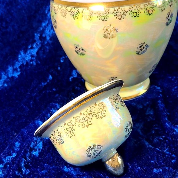 Kudo Toki | Kitchen | Kudo Toki Fancy China Ginger Jar Yellow And Gold ...